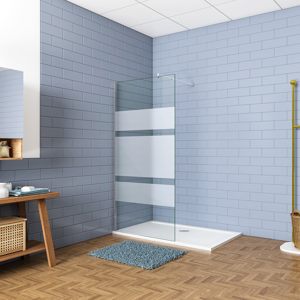 Walk In Duschwand 90 x H.190 cm Duschkabine ebenerdige Dusche Glasdusc ...